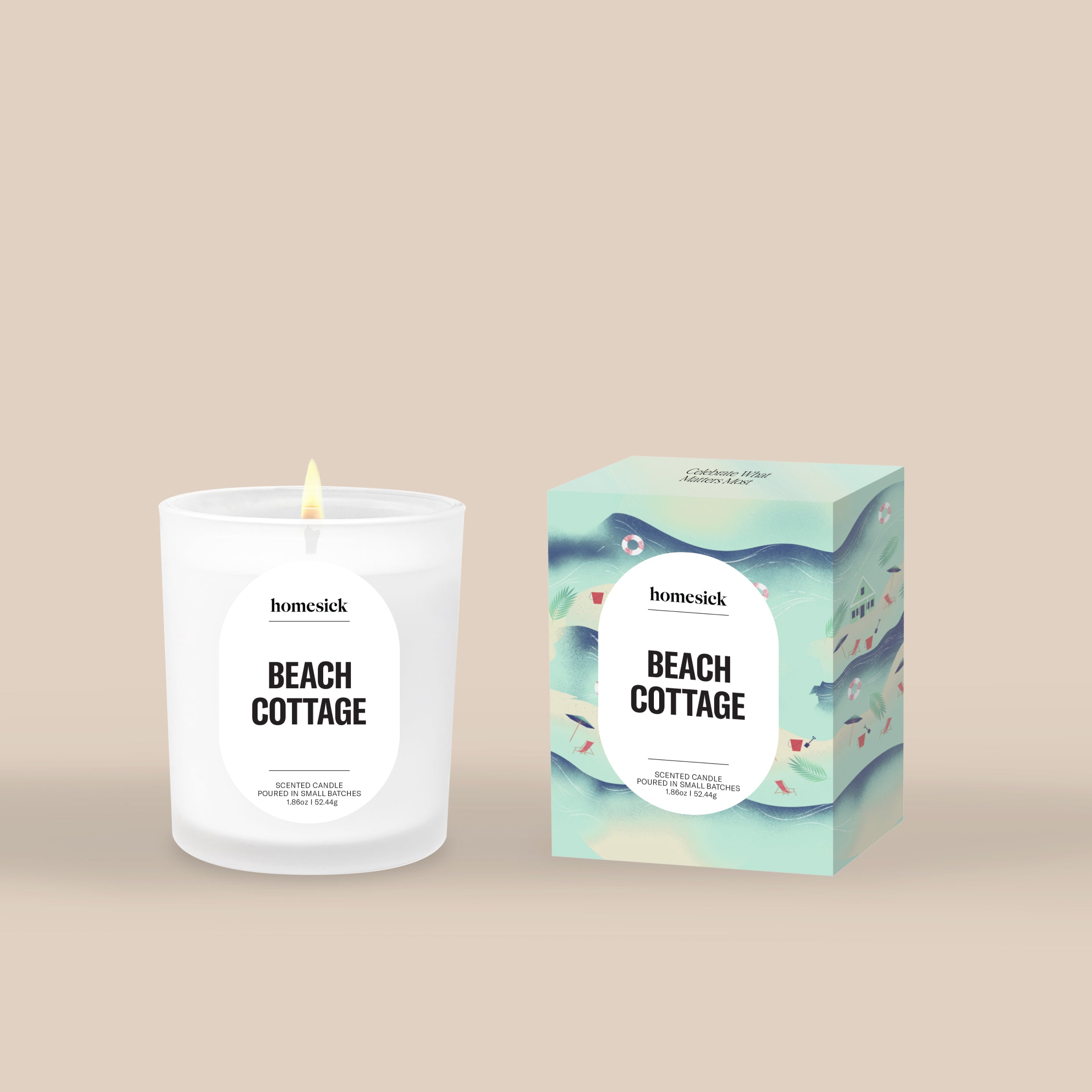 Beach Cottage Mini Candle – Homesick