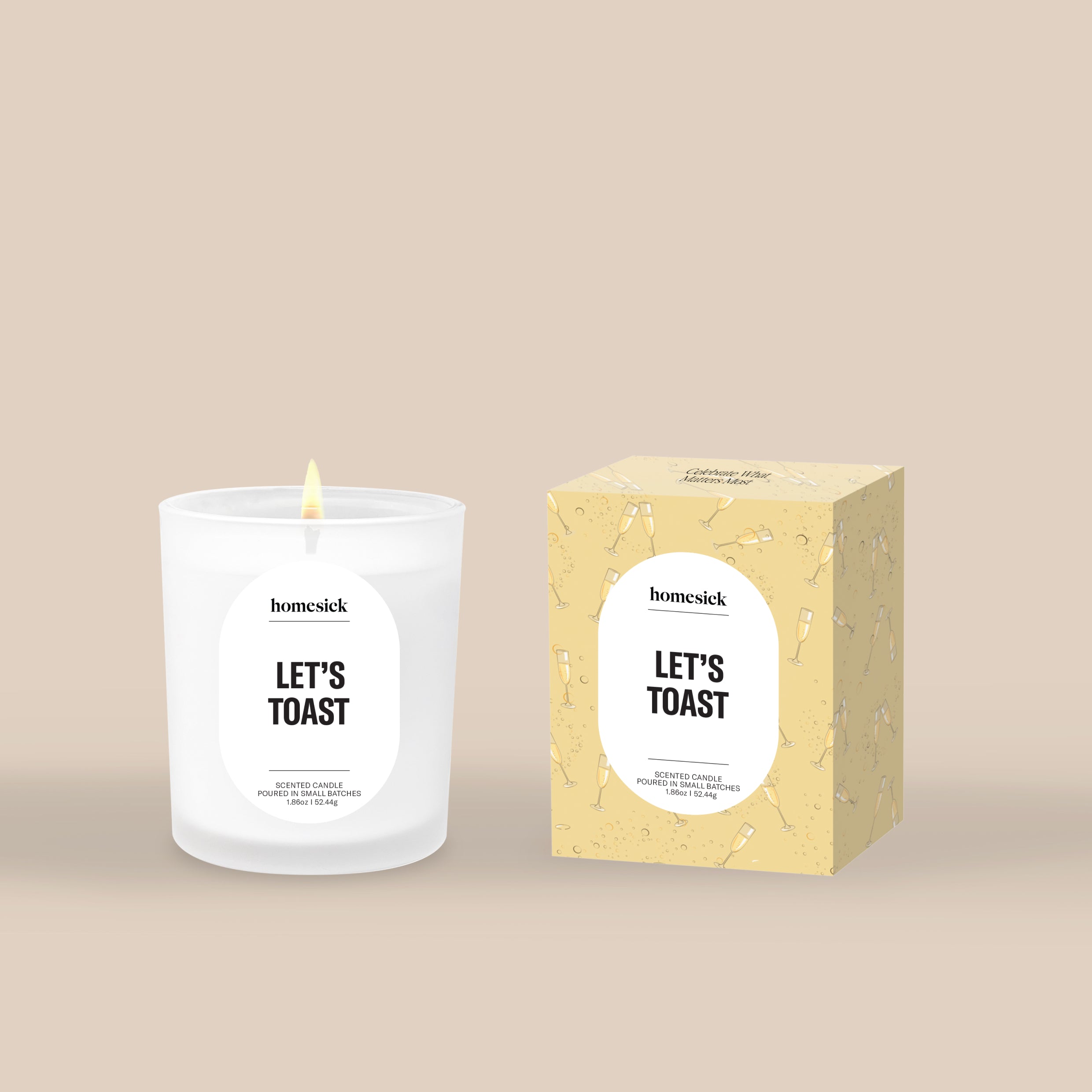 Let's Toast Mini Candle – Homesick